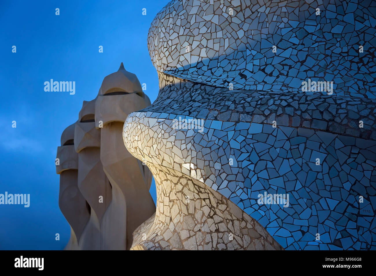 Famous Antonio Gaudi's work, Casa Milo (La Pedrera Stock Photo - Alamy