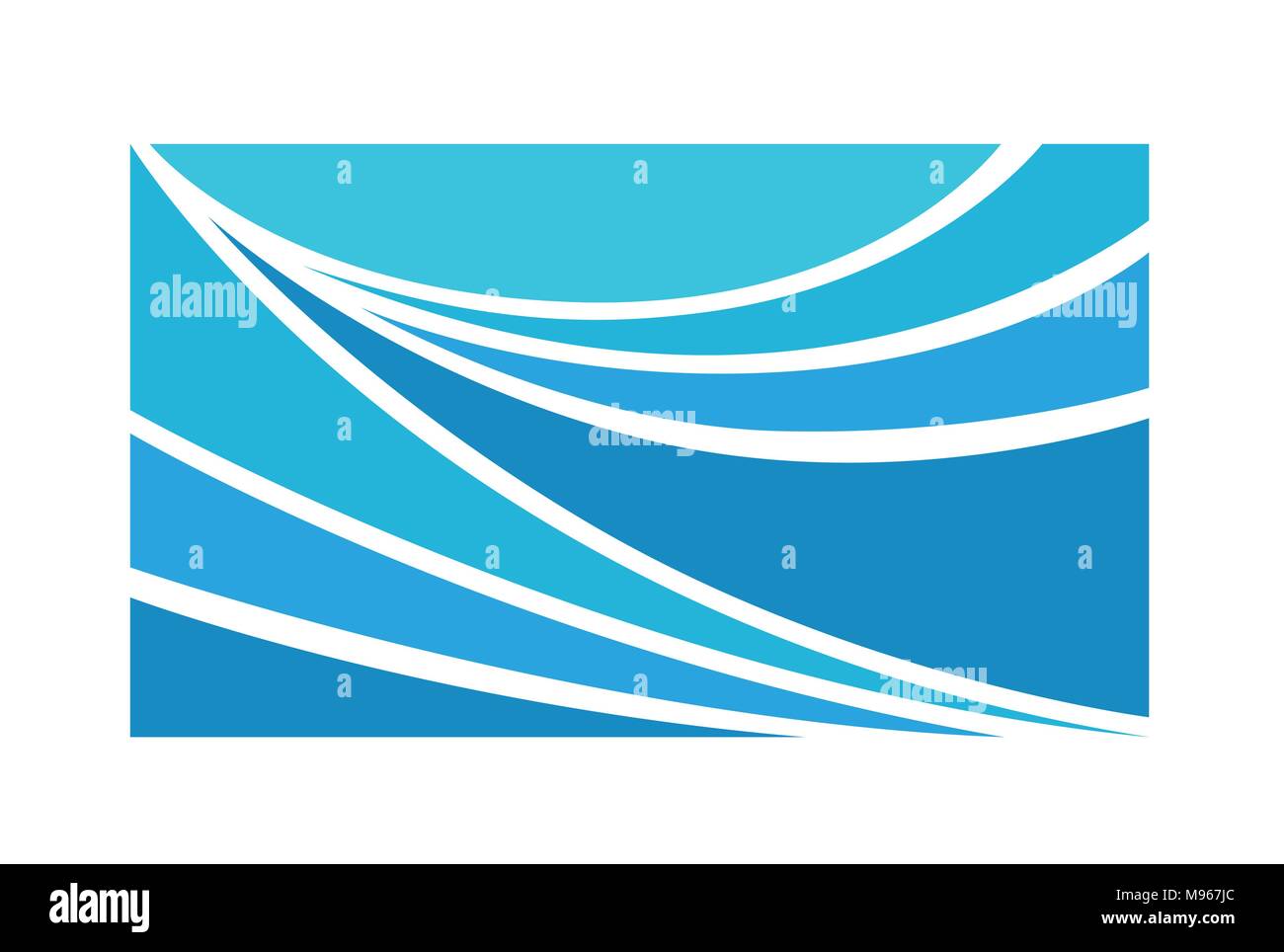 Water Wave Logo abstract design. Cosmetics Surf Sport Logotype concept ...