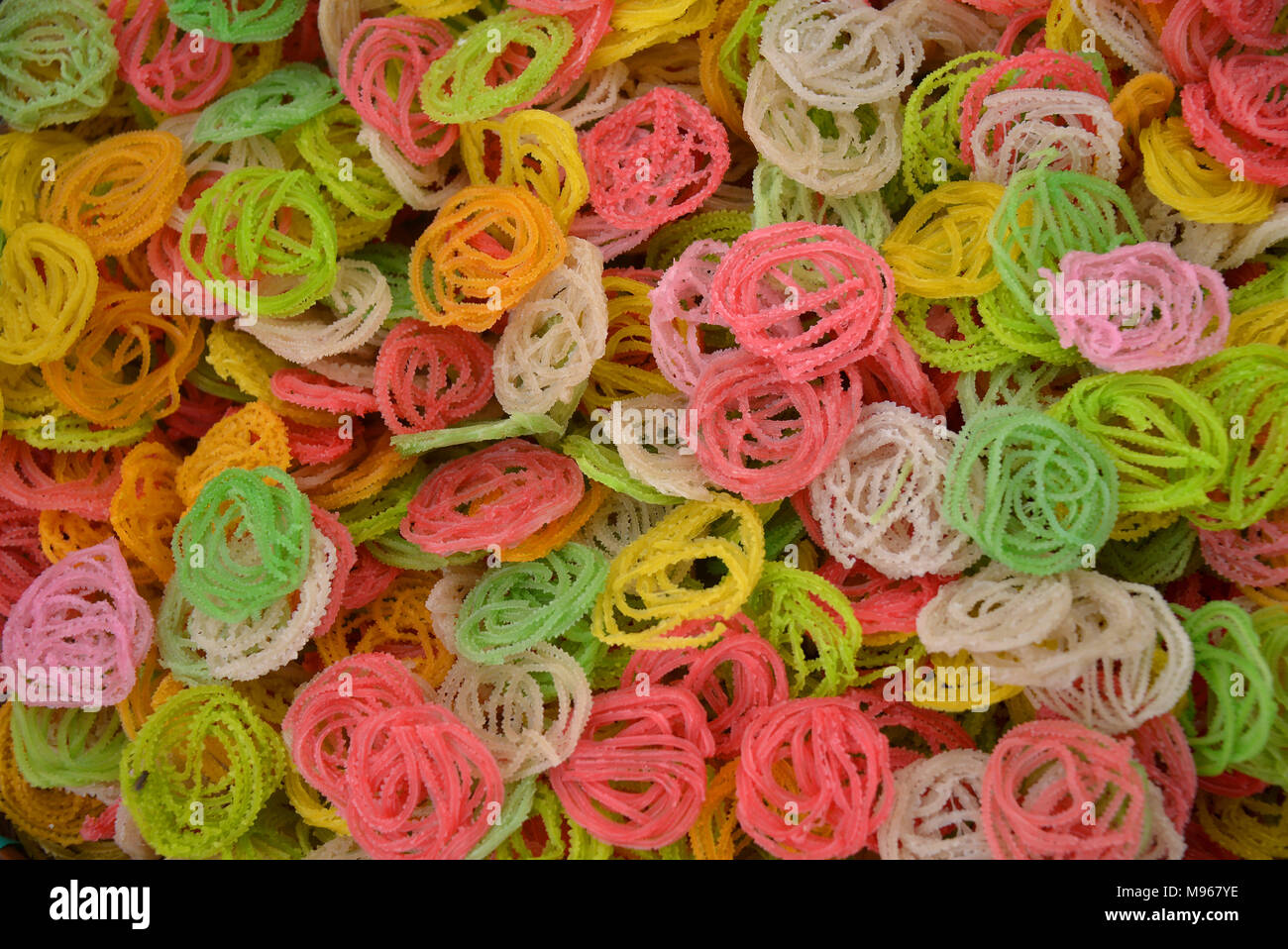 Colorful traditional cracker from Jakarta Stock Photo - Alamy