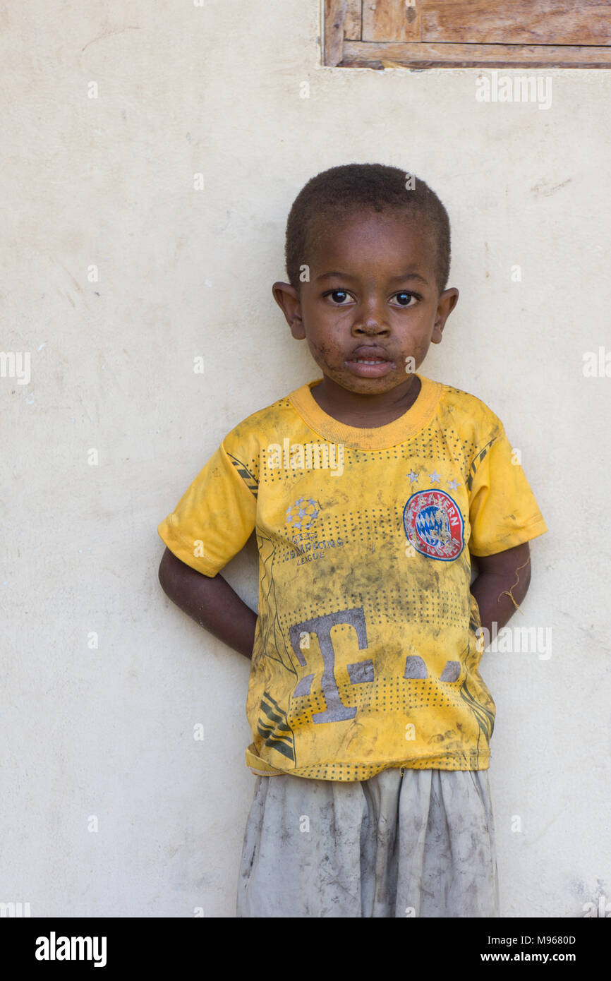 Young African boy in Zanzibar, Tanzania, East Africa Stock Photo - Alamy