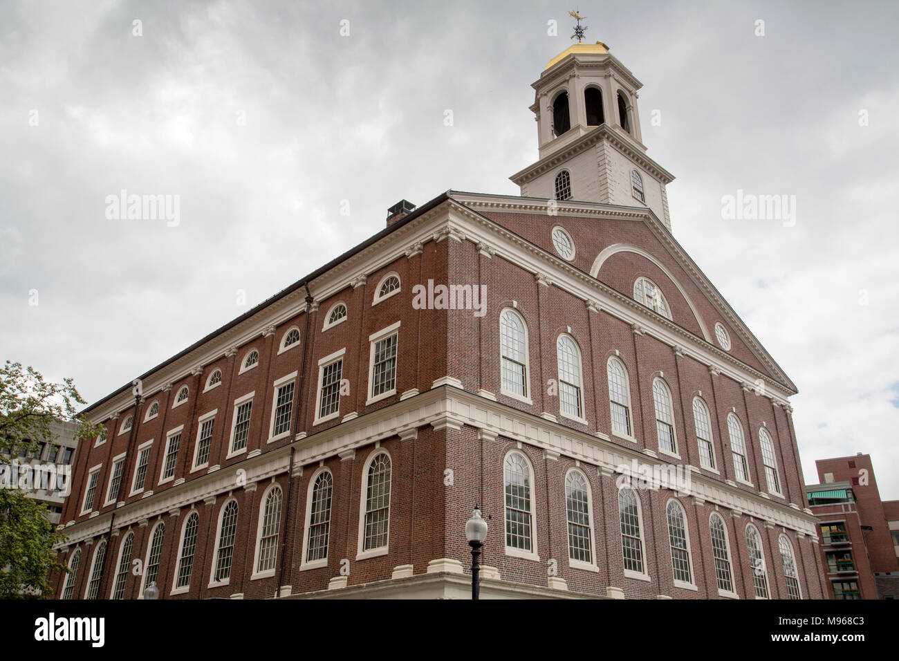 Boston, Faneuil Hall, "the Cradle of Liberty Stock Photo - Alamy
