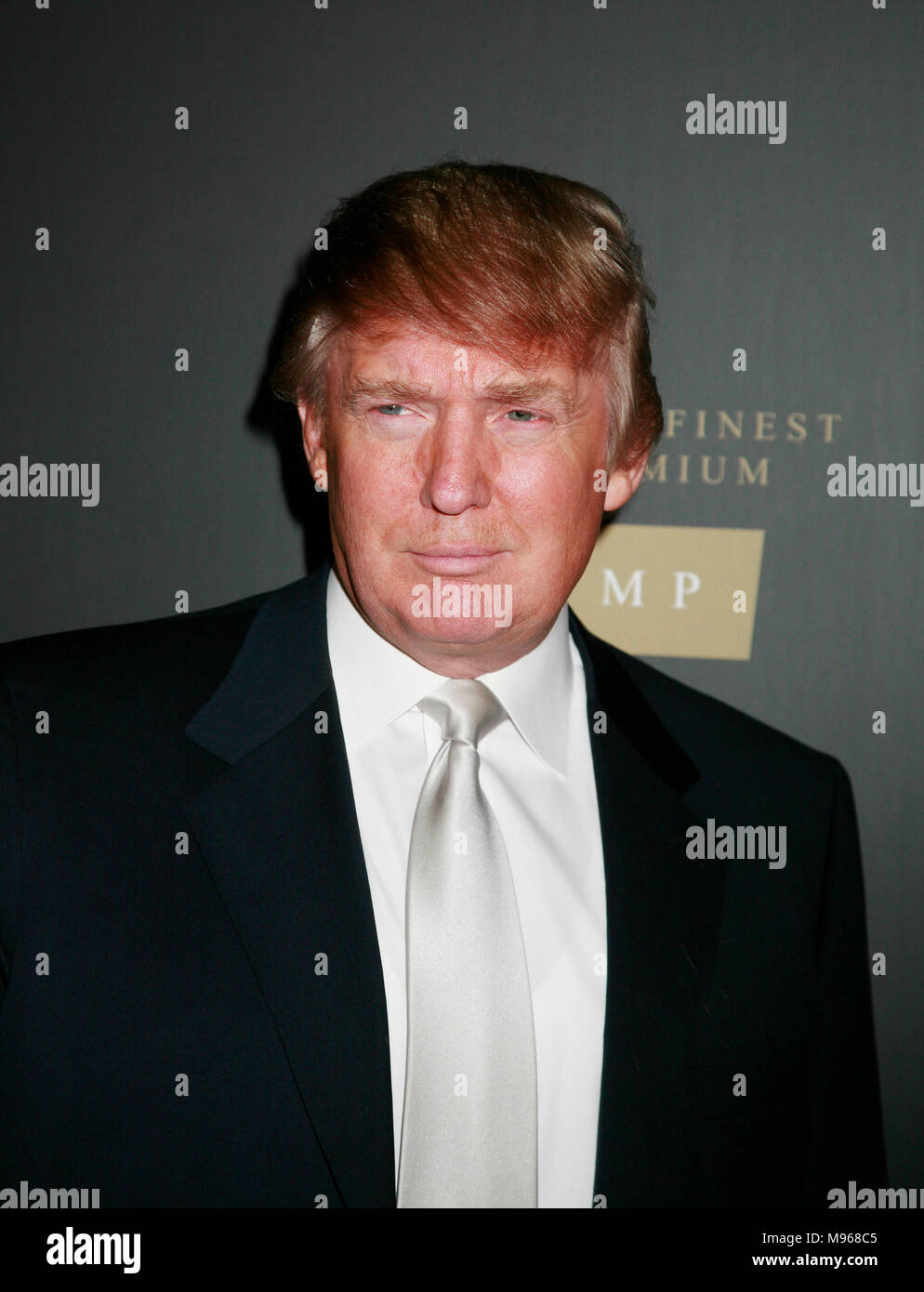 Donald Trump arrives at the Trump Vodka party at Les Deux night club in ...