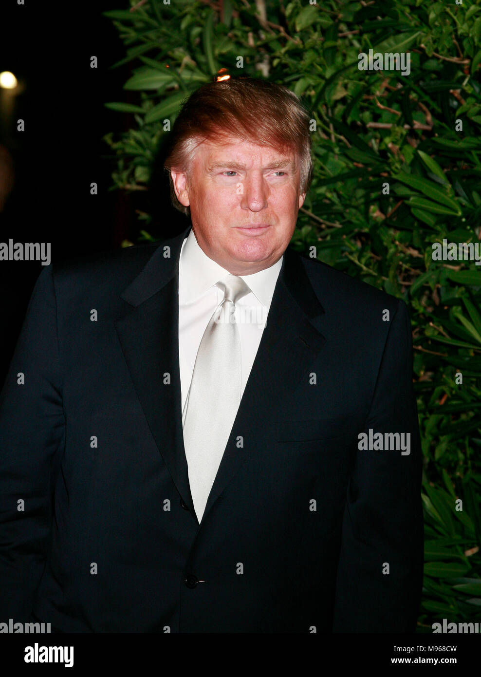 Donald Trump arrives at the Trump Vodka party at Les Deux night club in ...