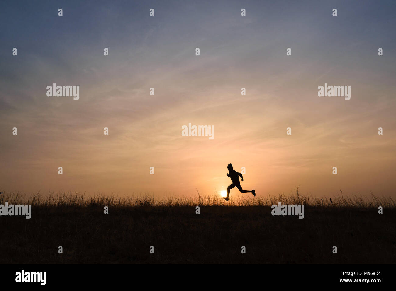 Running to horizon hi-res stock photography and images - Alamy