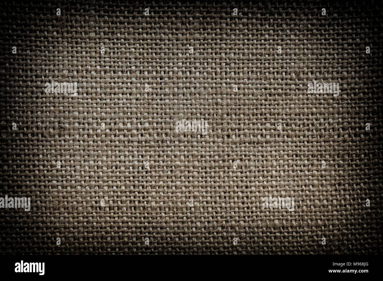 Natural fabric. Grey fabric. Sack. Sacking. Fabric texture. Vignette ...