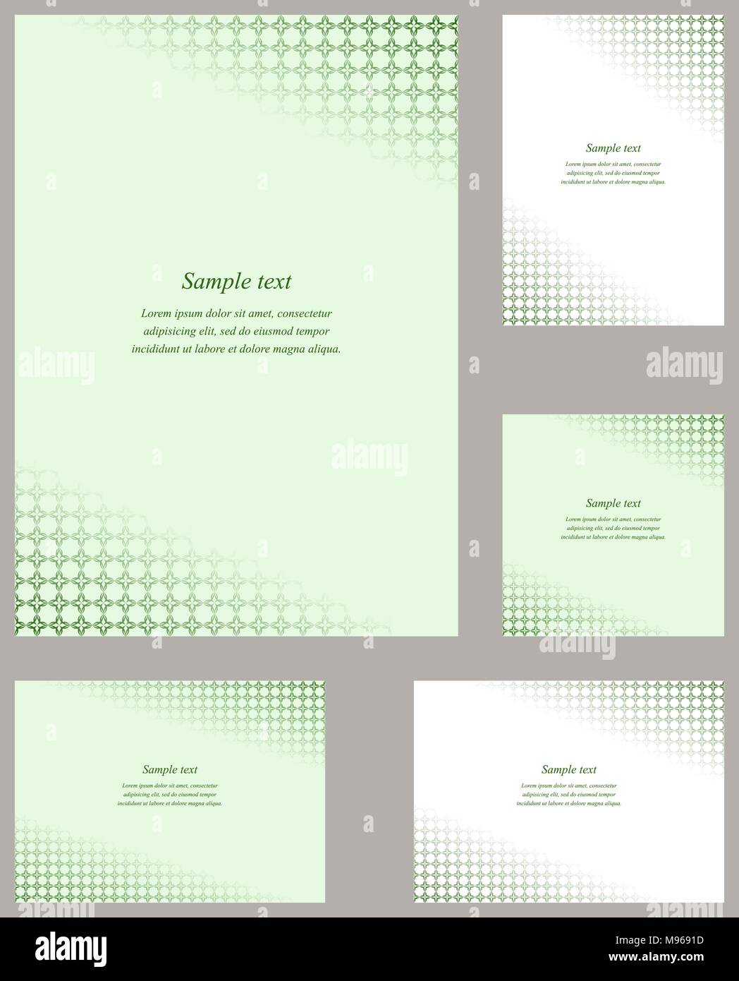 Green page corner design template Stock Vector Image & Art - Alamy