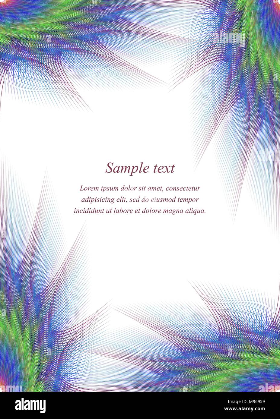 Color page corner fractal design template Stock Vector Image & Art - Alamy