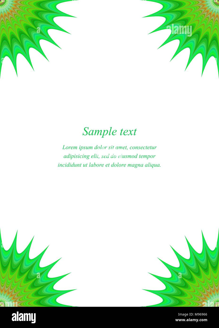 Green star page corner design template Stock Vector Image & Art - Alamy