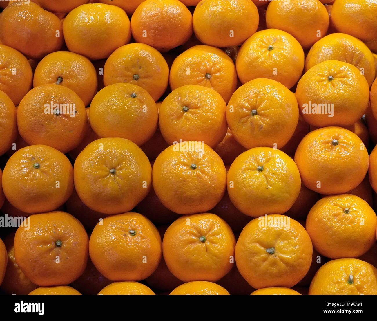 Spanish Oranges on a arket stall, The La Mercat de Sant Josep de la ...