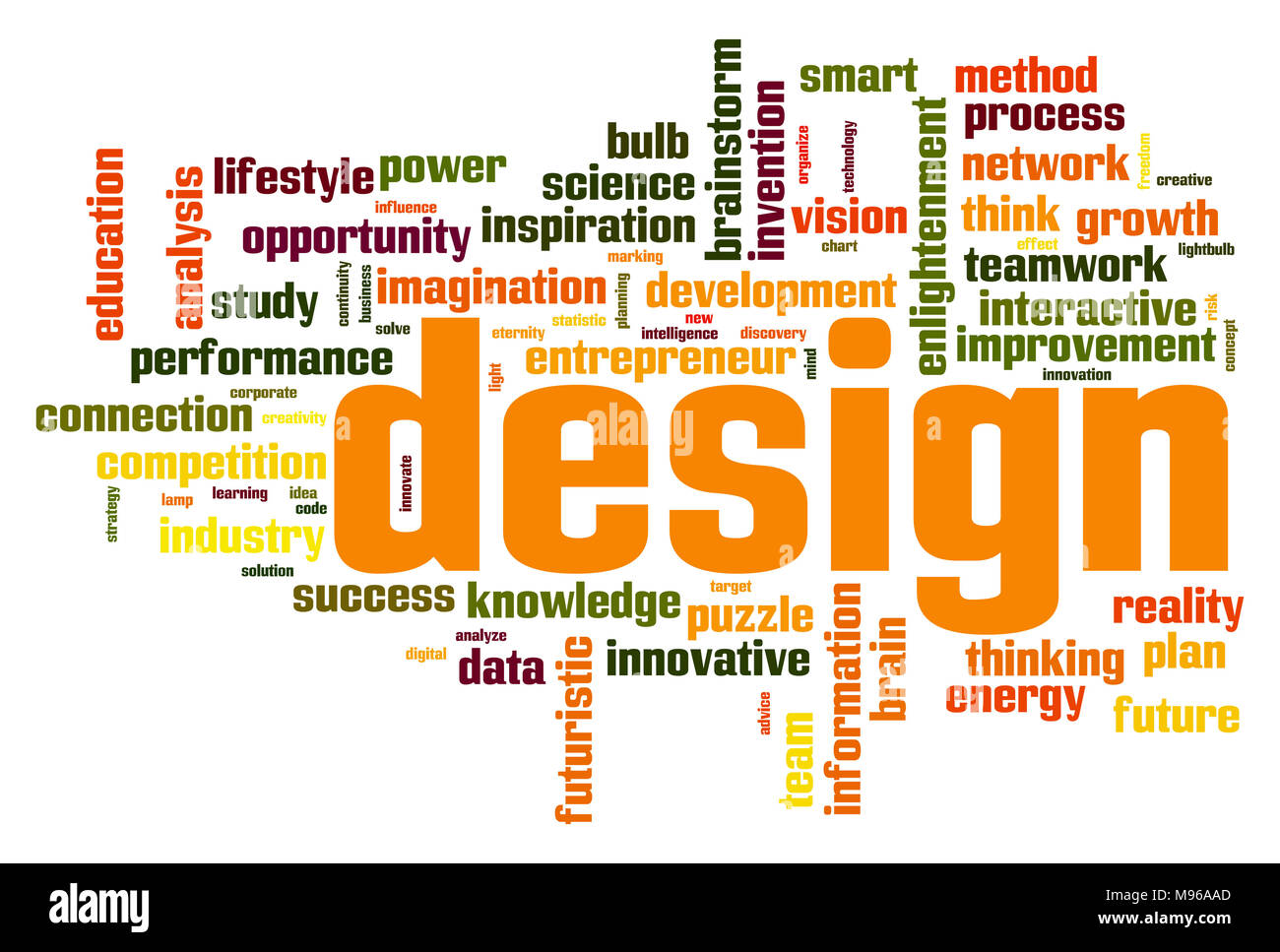 Design word cloud concept on white background, 3d rendering Stock Photo ...