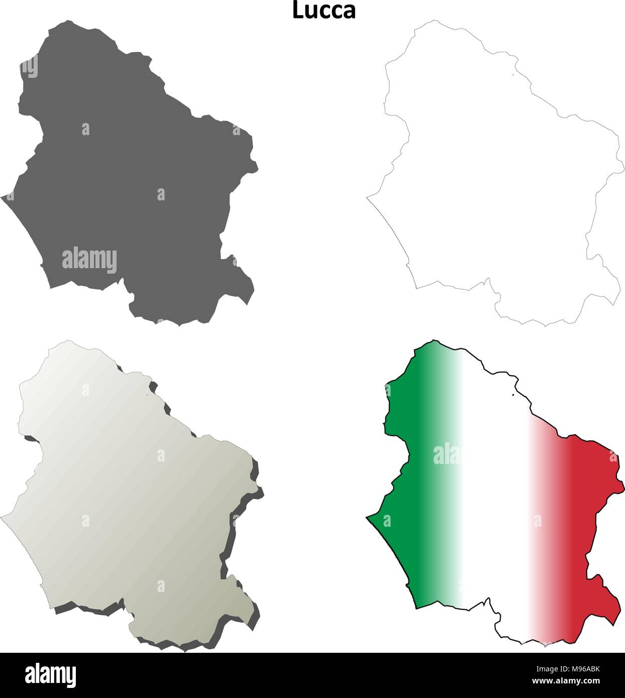 Map of lucca hi-res stock photography and images - Alamy