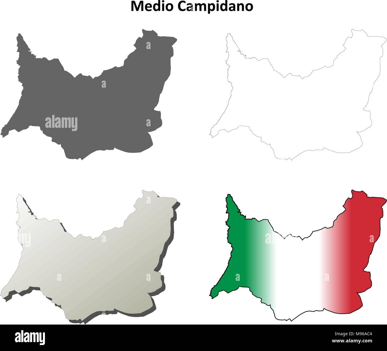 Medio campidano map hi-res stock photography and images - Alamy