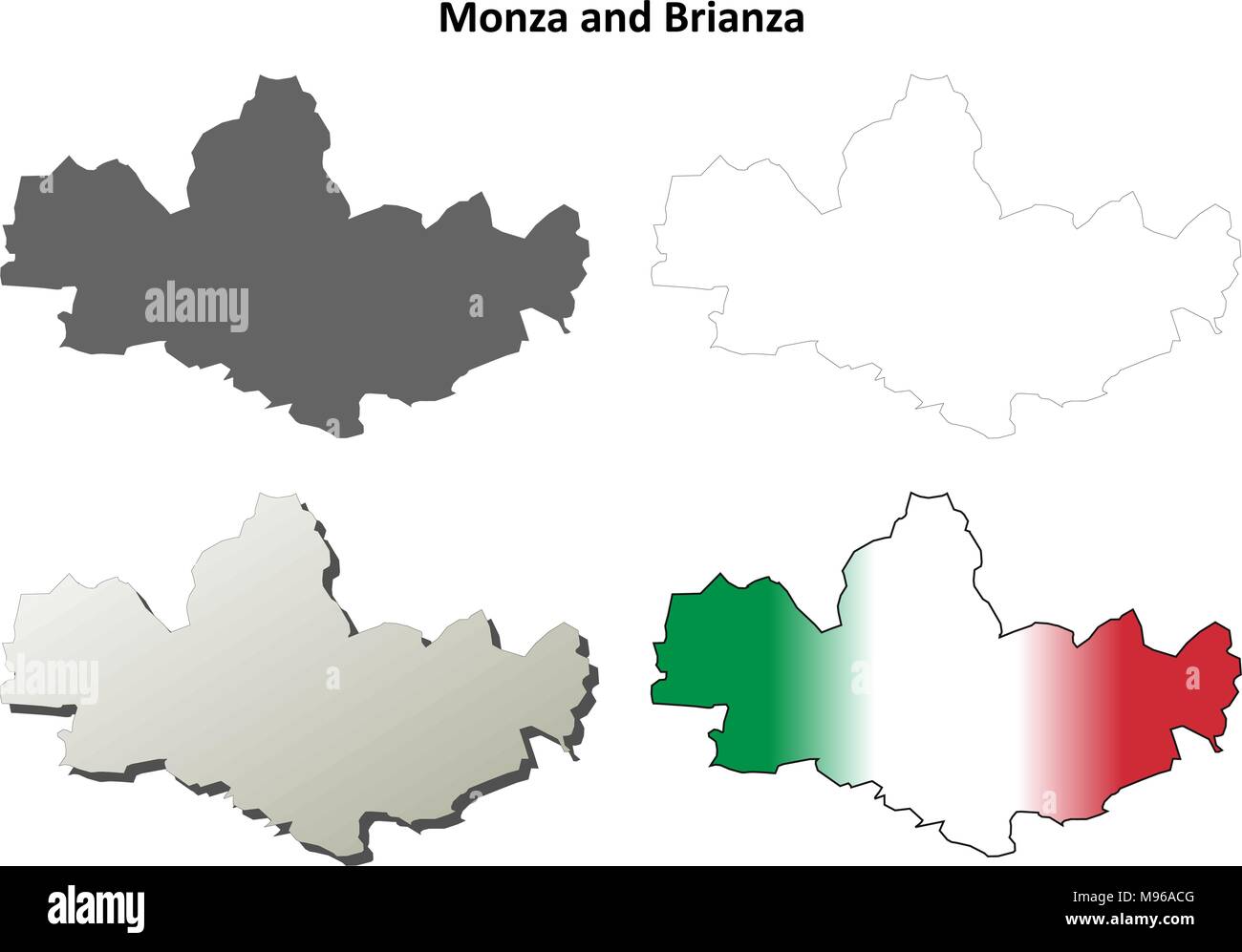 Monza and brianza outline hi-res stock photography and images - Alamy