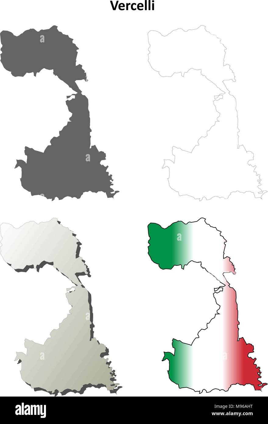 Map of vercelli Stock Vector Images - Alamy