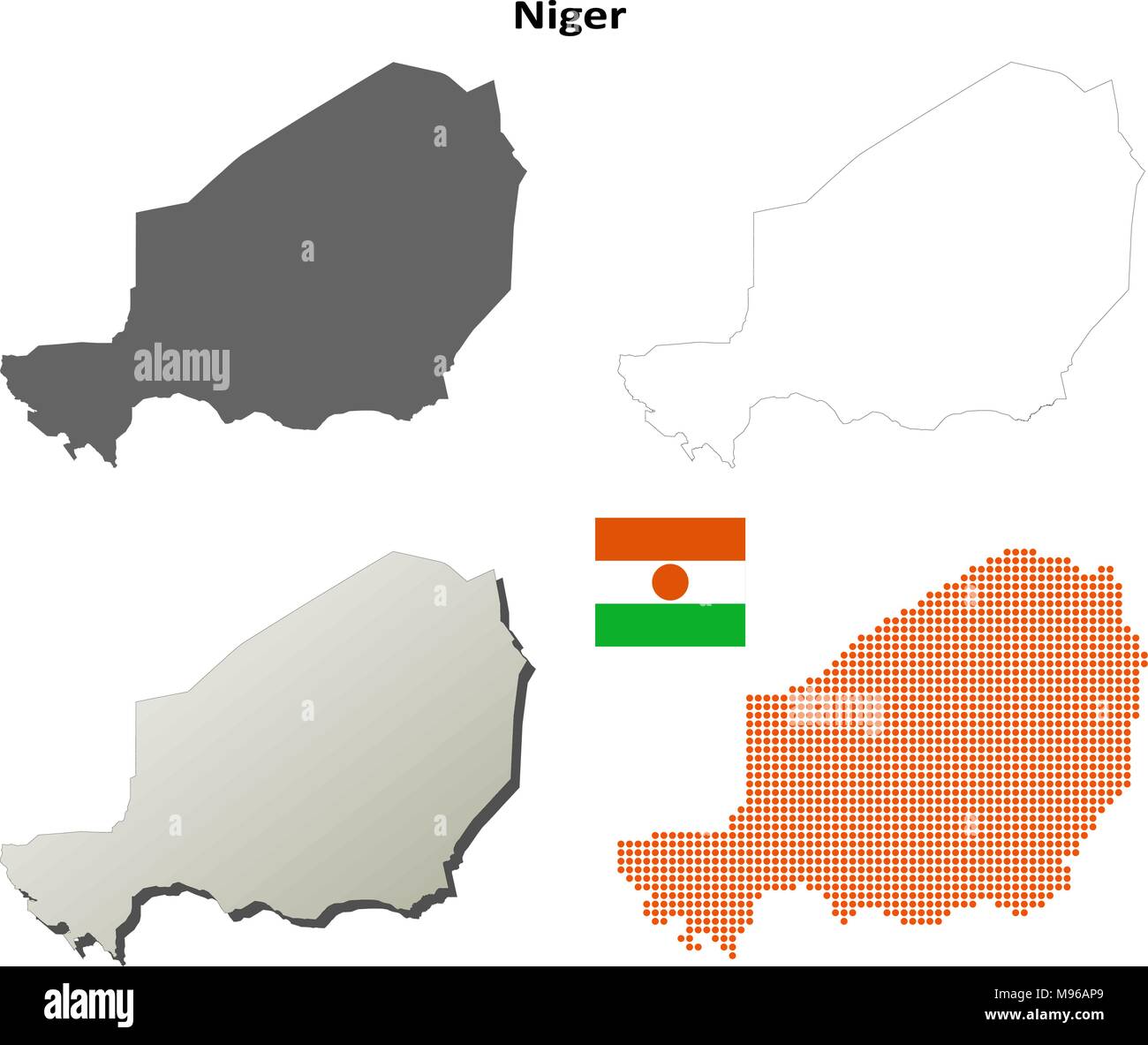 Niger outline hi-res stock photography and images - Alamy