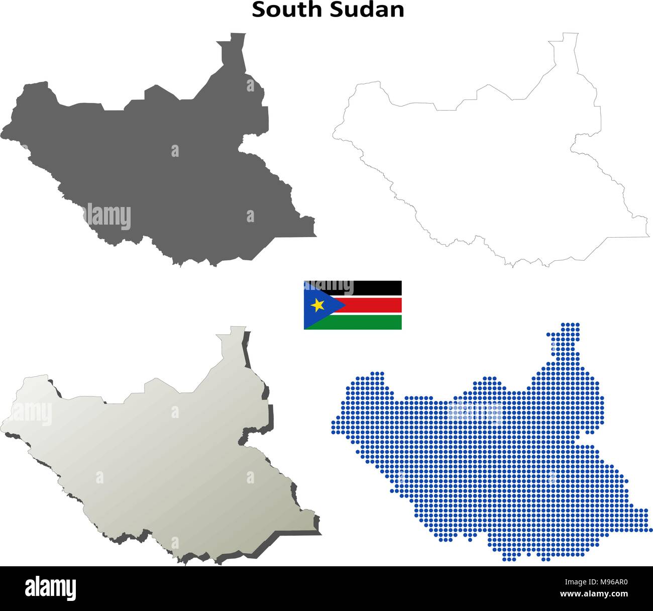South sudan isolated Stock Vector Images - Alamy