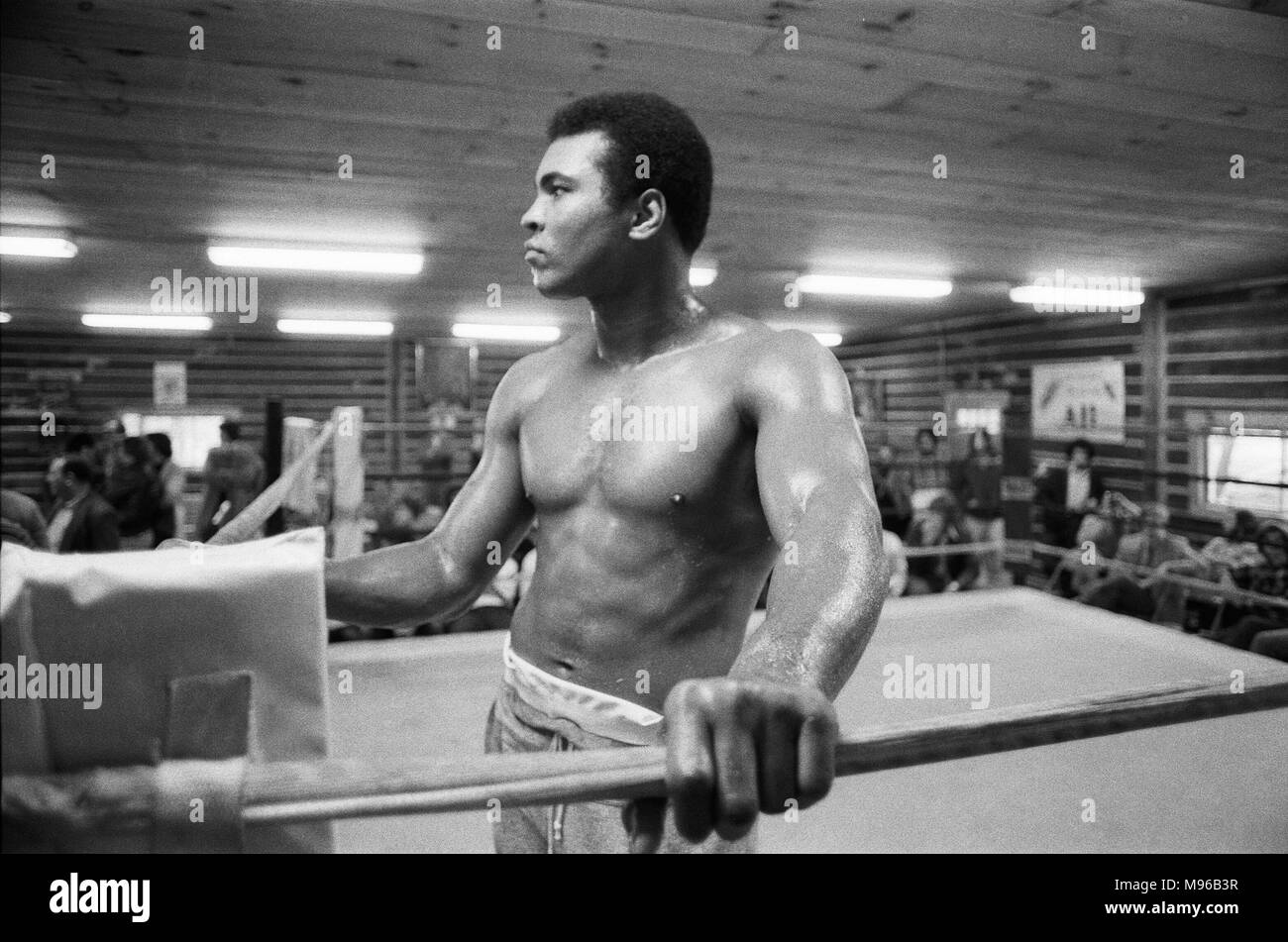 Muhammad Ali training at his camp in Deer Lake Pennsylvania. 23rd ...