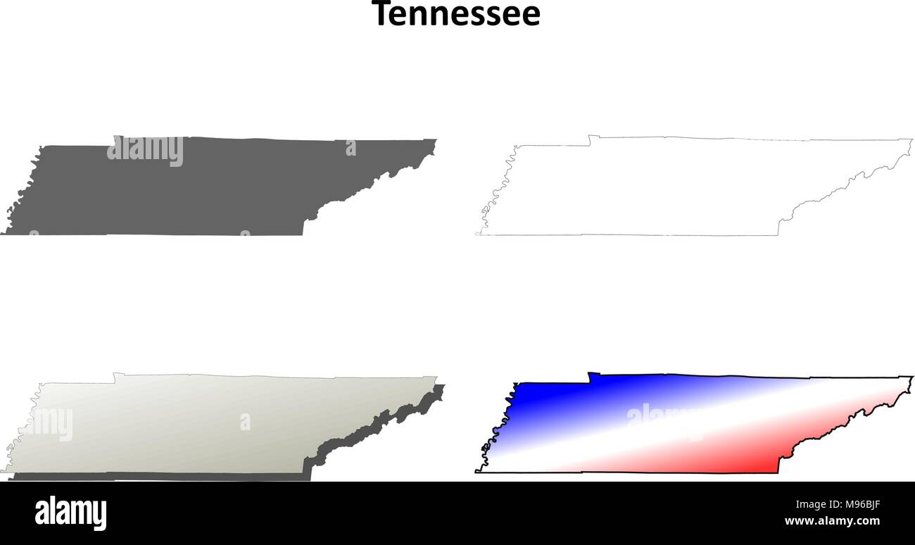 Map of tennessee hi-res stock photography and images - Alamy