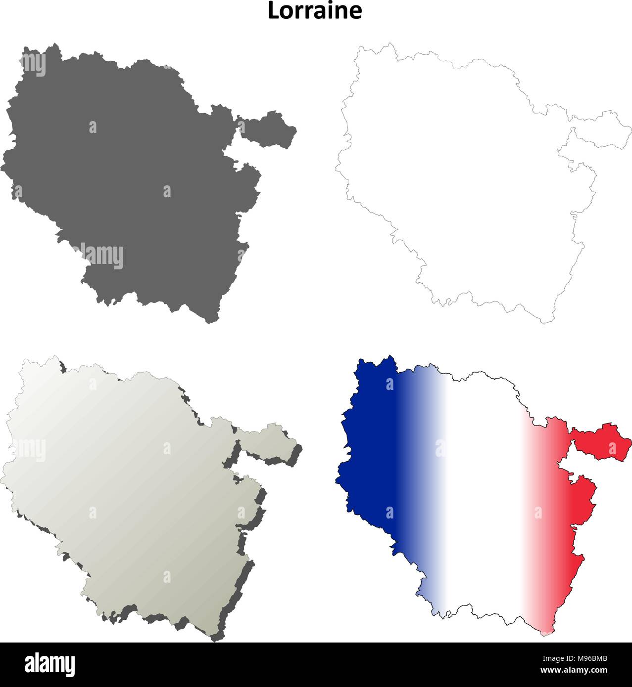 Map of lorraine hi-res stock photography and images - Alamy