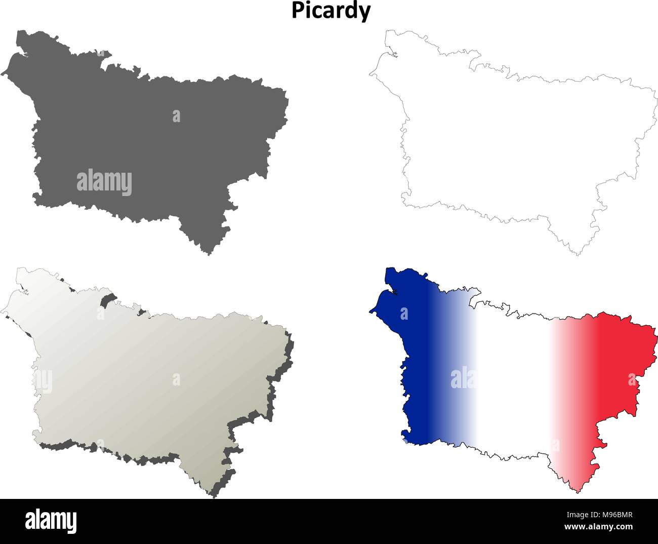 Map of picardy hi-res stock photography and images - Alamy