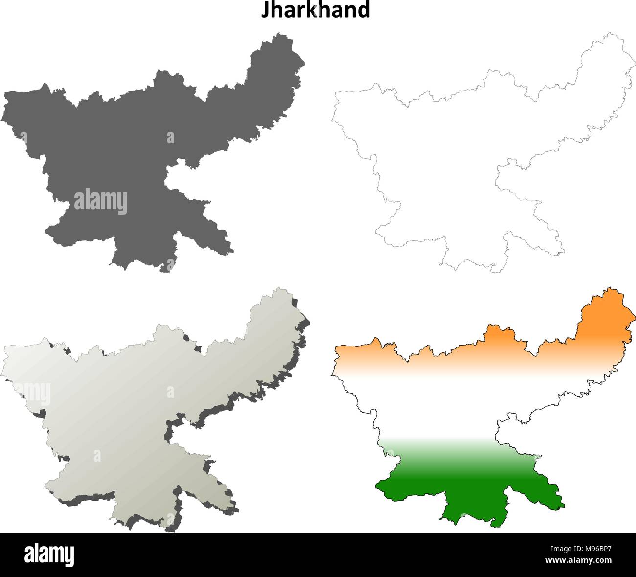 Jharkhand blank detailed outline map set Stock Vector Image & Art - Alamy Jharkhand blank detailed outline map set Stock Vector Image & Art - Alamy