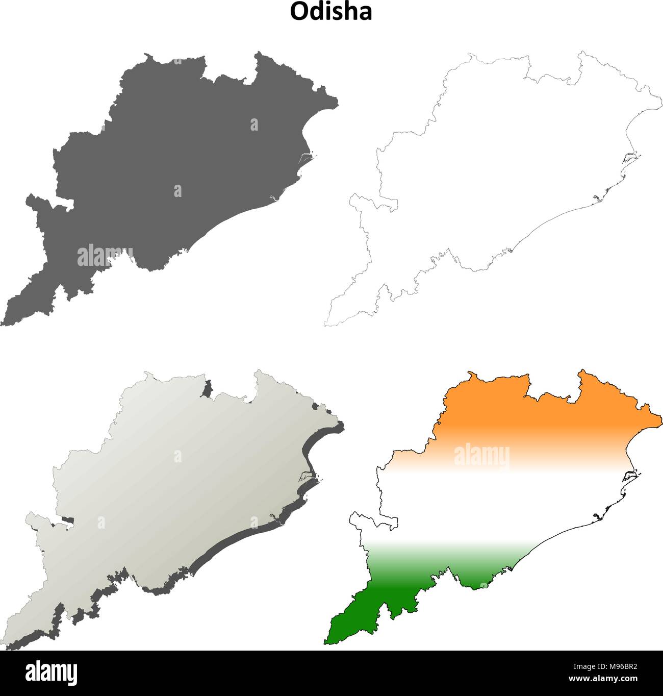 Odisha map hi-res stock photography and images - Alamy