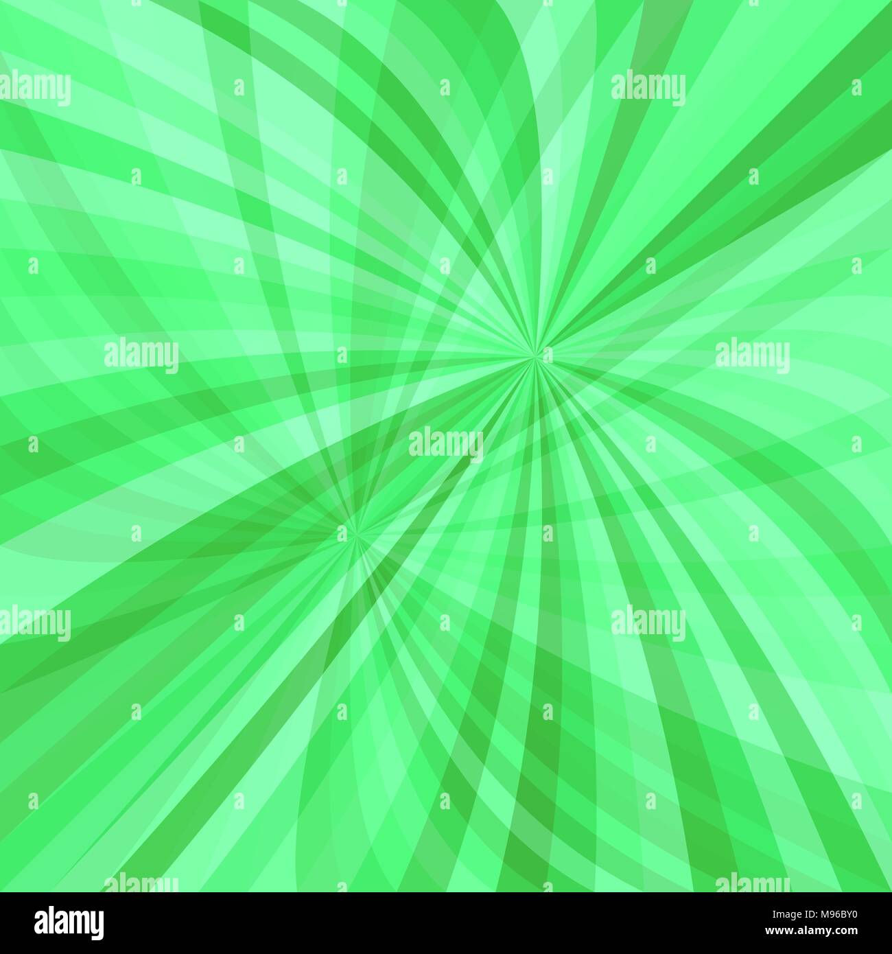 Green dynamic background - vector design from curved ray stripes Stock ...