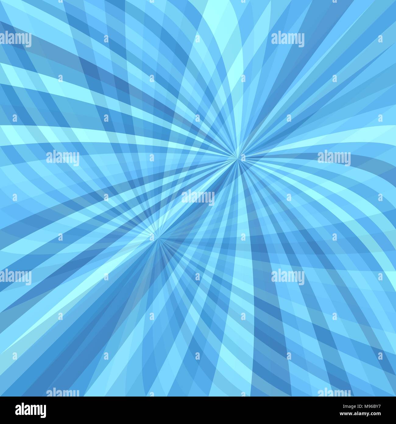 Abstract curved ray burst background - vector graphic from curves in ...