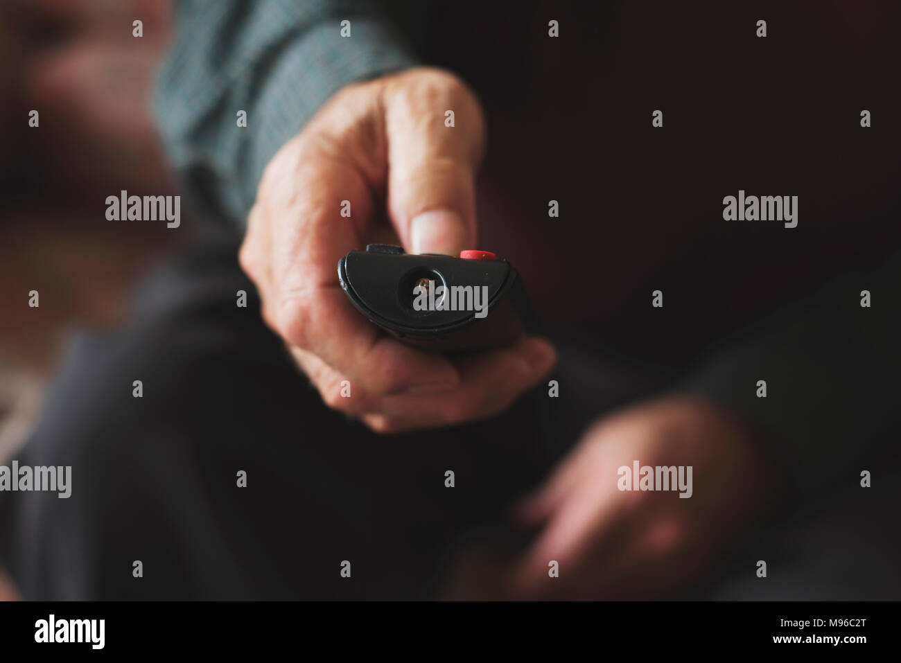 Old people remote control hi-res stock photography and images - Alamy