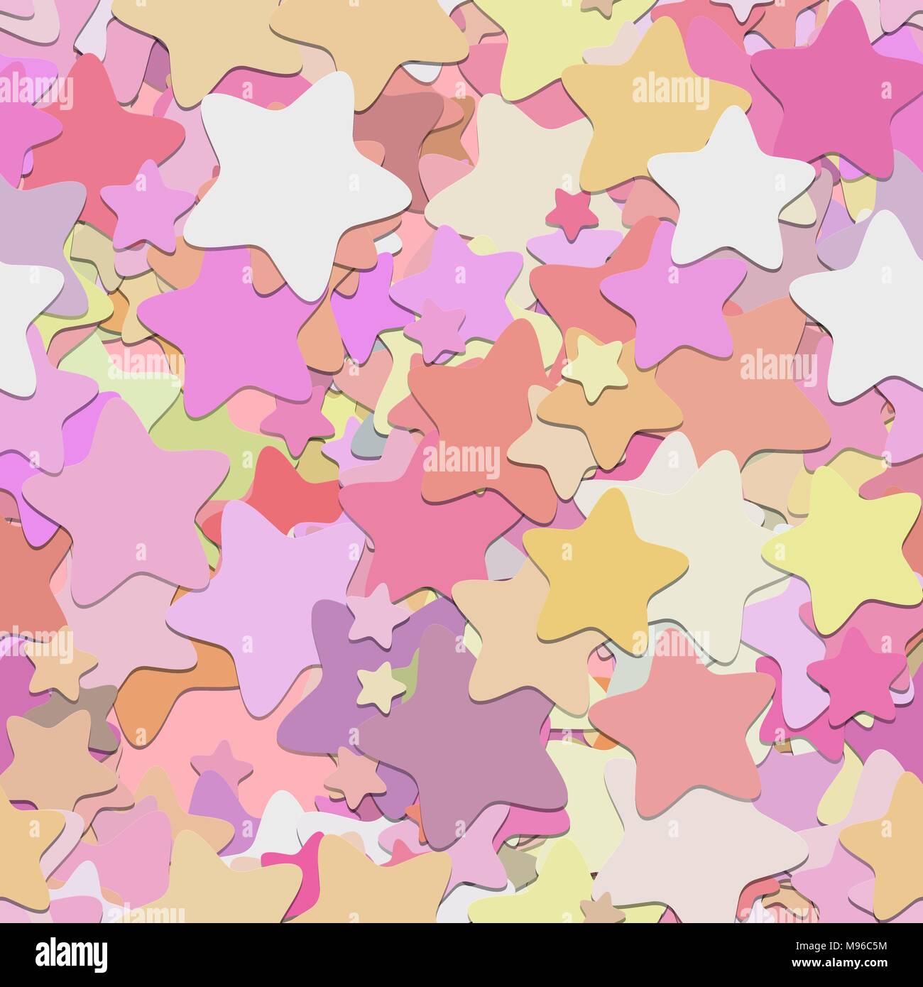 Abstract seamless random star background pattern - vector design from ...