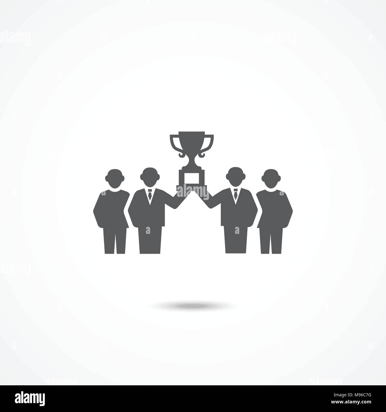 Team Work Icon Stock Vector Images - Alamy