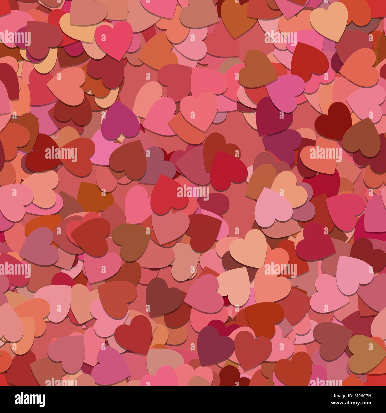 Seamless geometric heart background pattern - vector illustration from ...