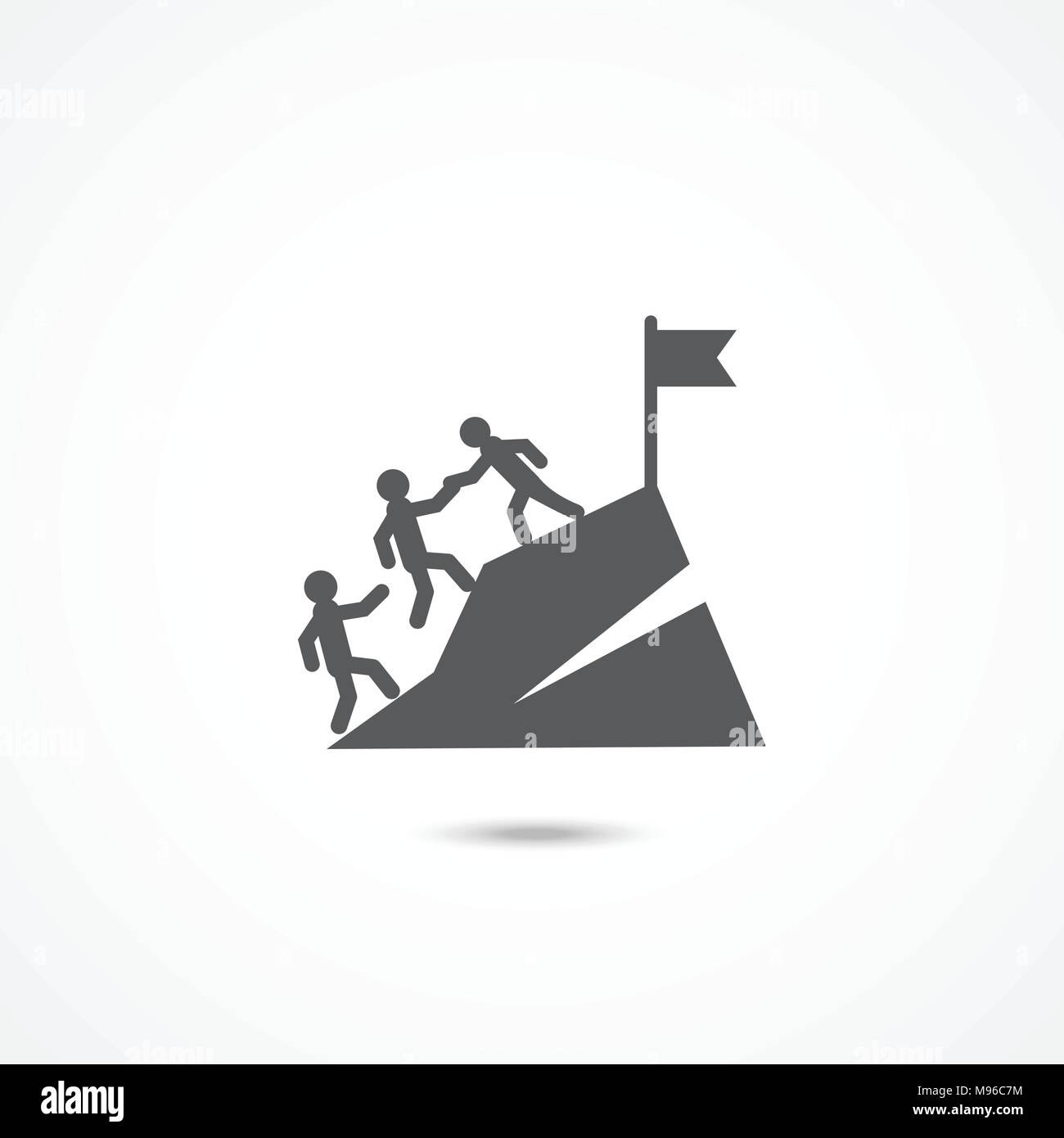 Team work icon Stock Vector Images - Alamy