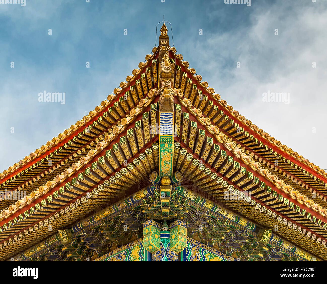 Ornamental Roof Detail, Forbidden City, Beijing, China Stock Photo - Alamy