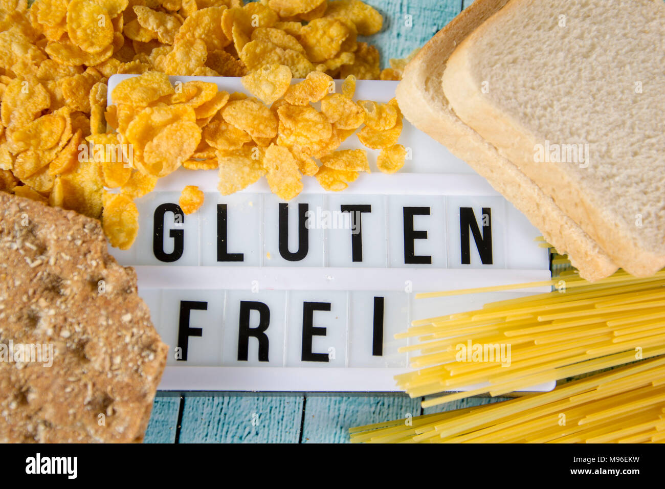 Gluten Frei - german for gluten free Stock Photo - Alamy