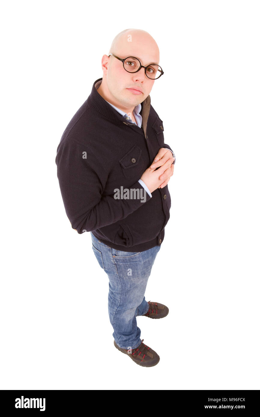 silly casual man full body, isolated Stock Photo - Alamy