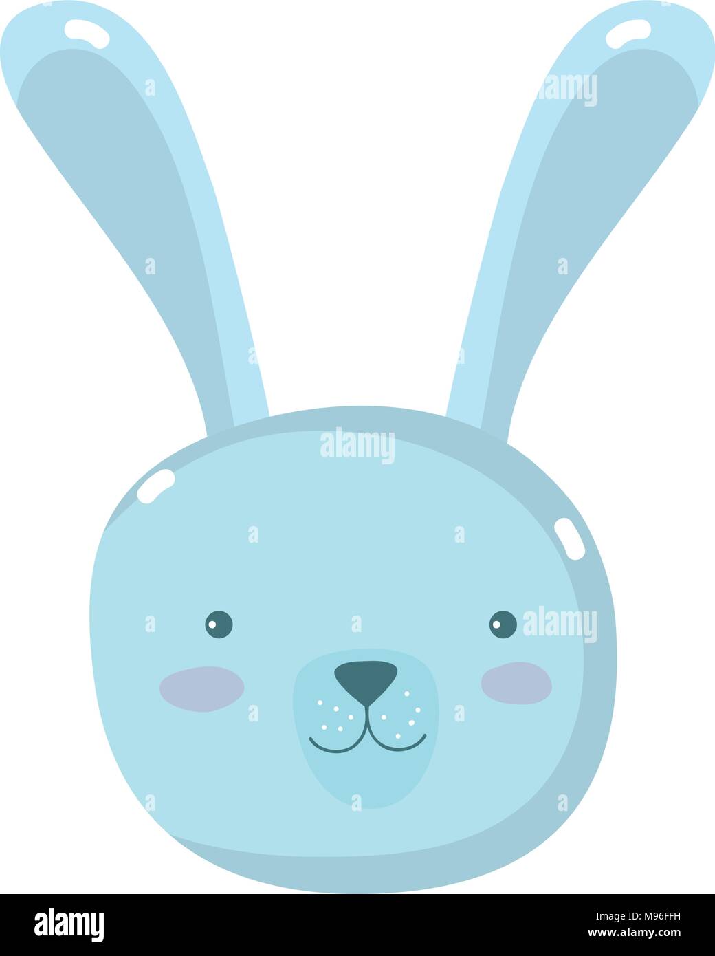 cartoon rabbit male head animal Stock Vector Image & Art - Alamy