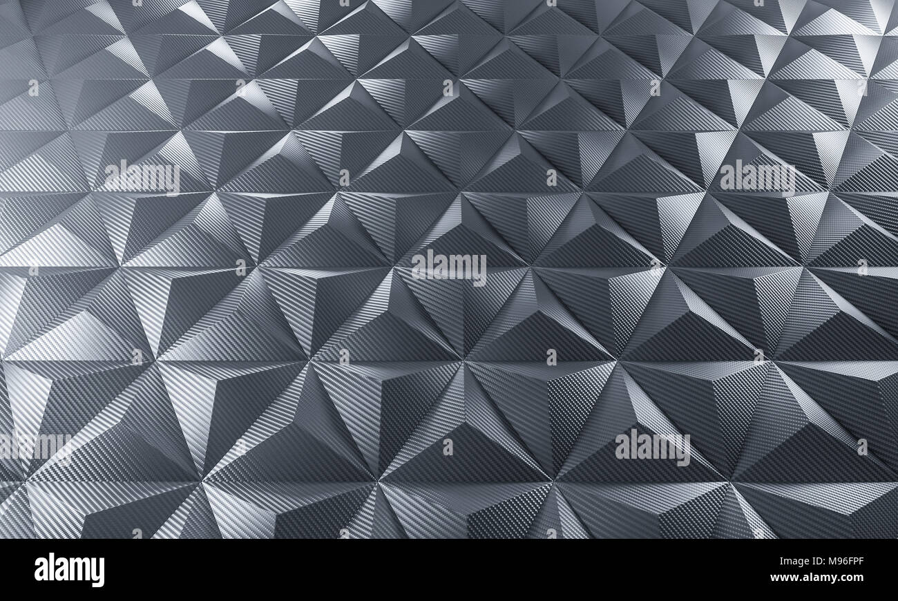 geometric pattern carbon fiber background 3d rendering image Stock ...