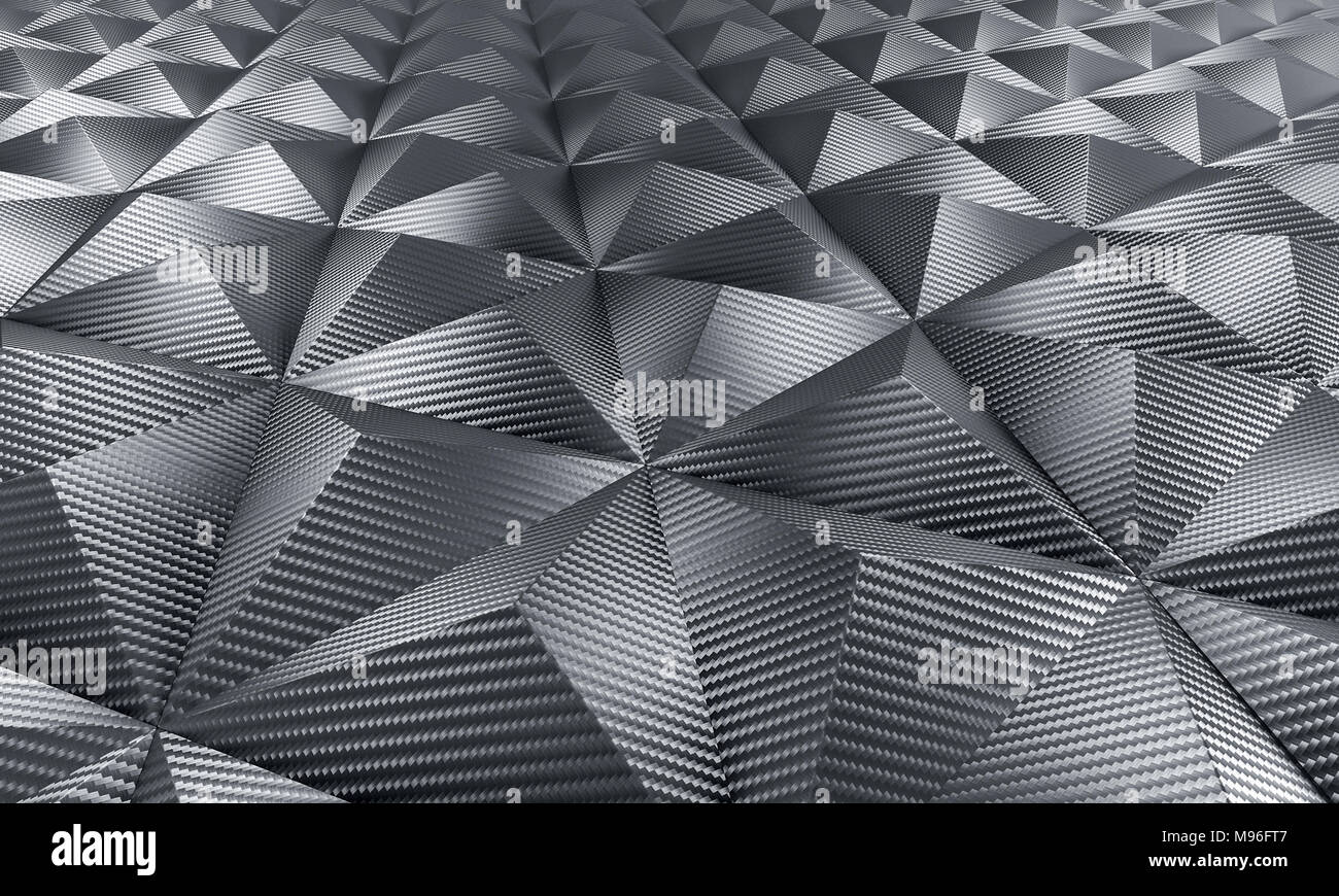 geometric carbon triangle fiber background 3d rendering image Stock ...