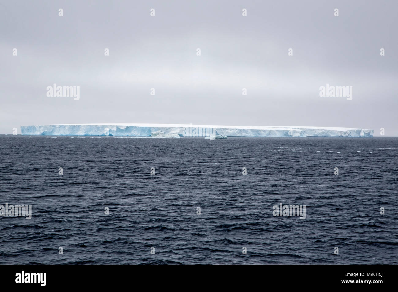 floating tabular iceberg, Hope By, Antarctic Peninsula, Antarctica ...