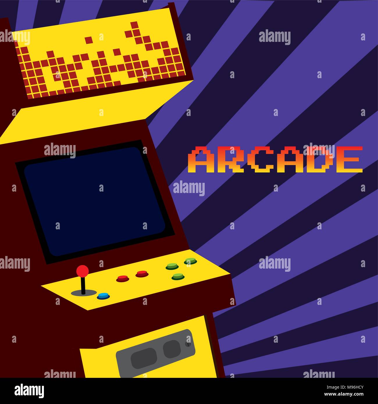 Yellow arcade Stock Vector Images - Alamy