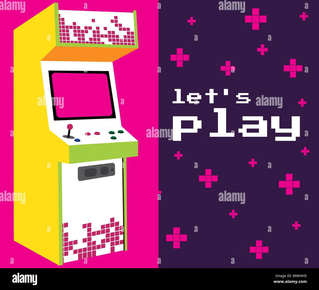 Arcade type Stock Vector Images - Alamy