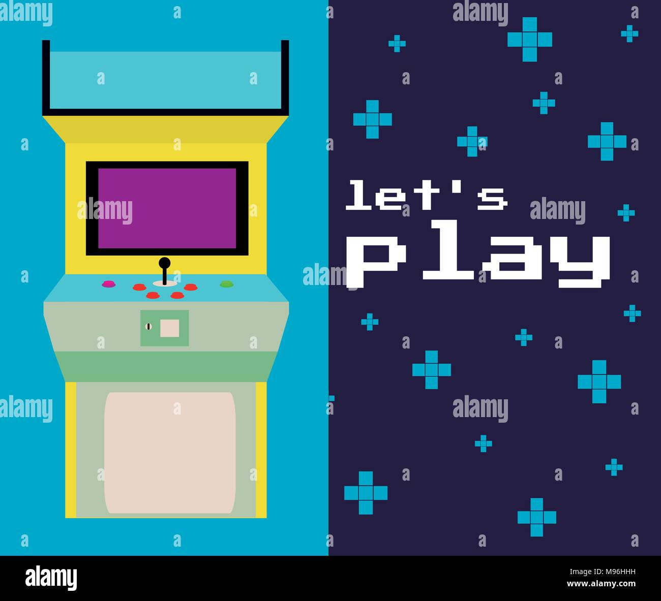 Arcade type Stock Vector Images - Alamy