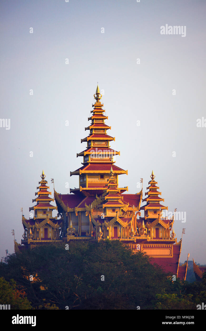 Myanmar, Burma, Bagan, King Anawrahta's Golden Palace, reconstruction ...