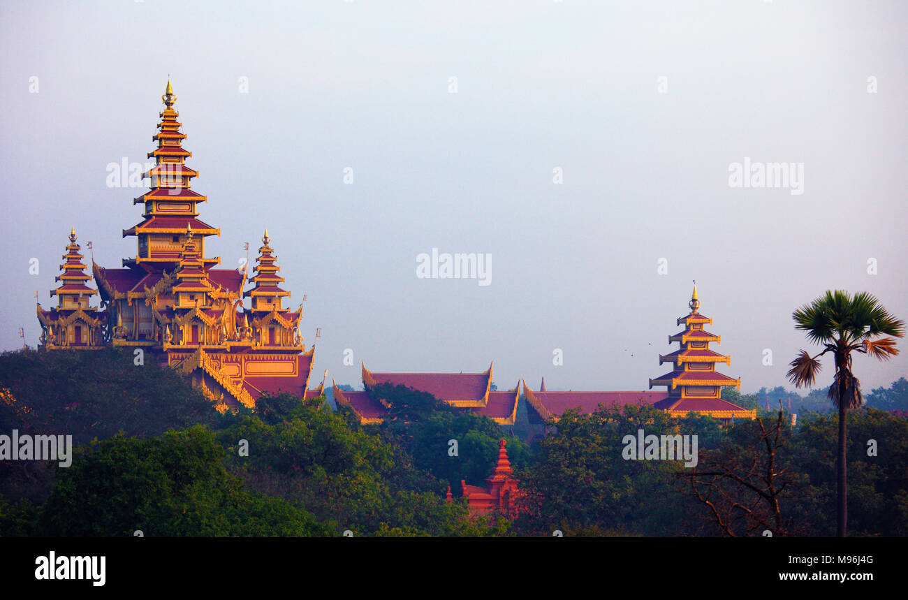 Myanmar, Burma, Bagan, King Anawrahta's Golden Palace, reconstruction ...