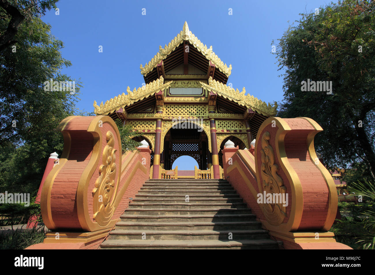 Myanmar, Burma, Bagan, King Anawrahta's Golden Palace, reconstruction ...