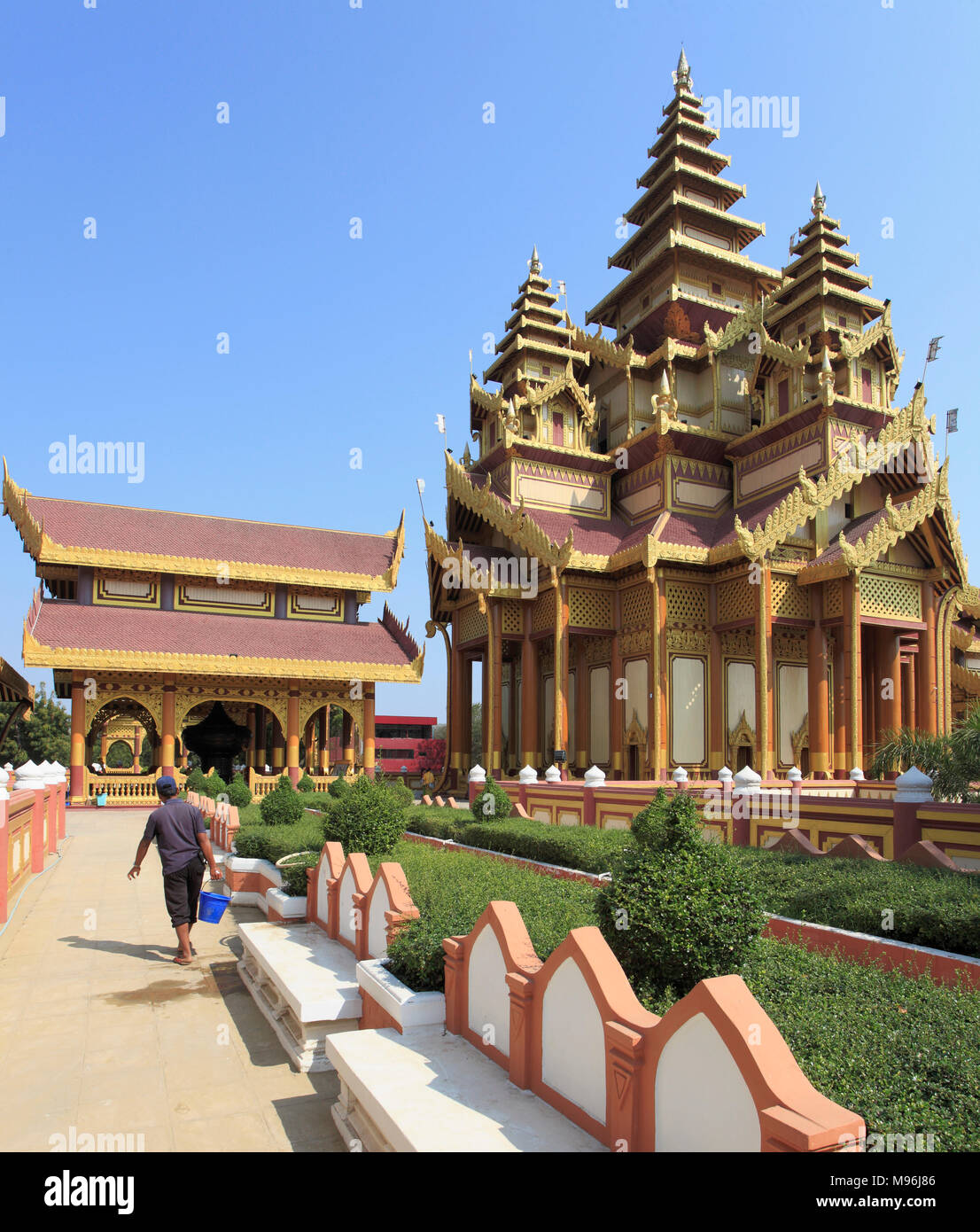 Myanmar, Burma, Bagan, King Anawrahta's Golden Palace, reconstruction ...