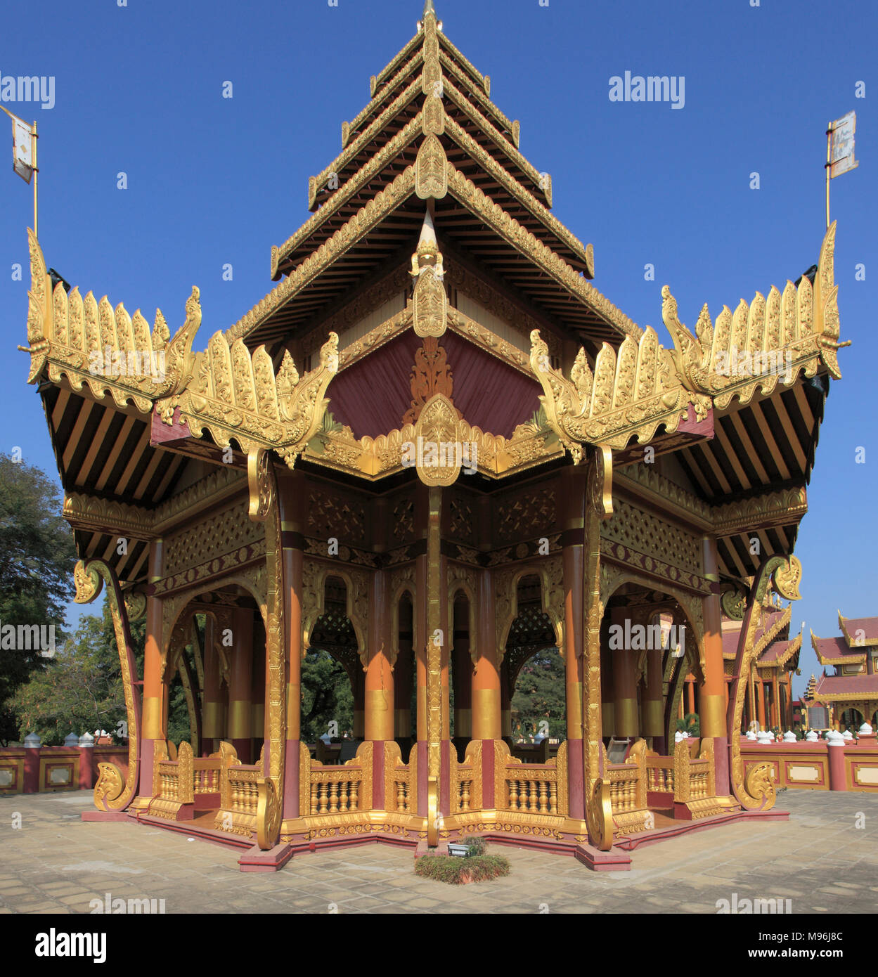 Myanmar, Burma, Bagan, King Anawrahta's Golden Palace, reconstruction ...