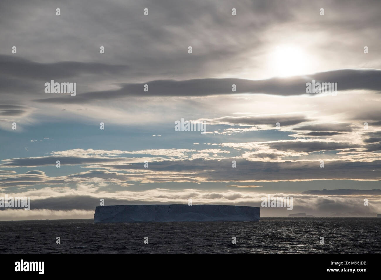 large tabular iceberg near Hope Bay in Weddell Sea, Antarctica Stock ...