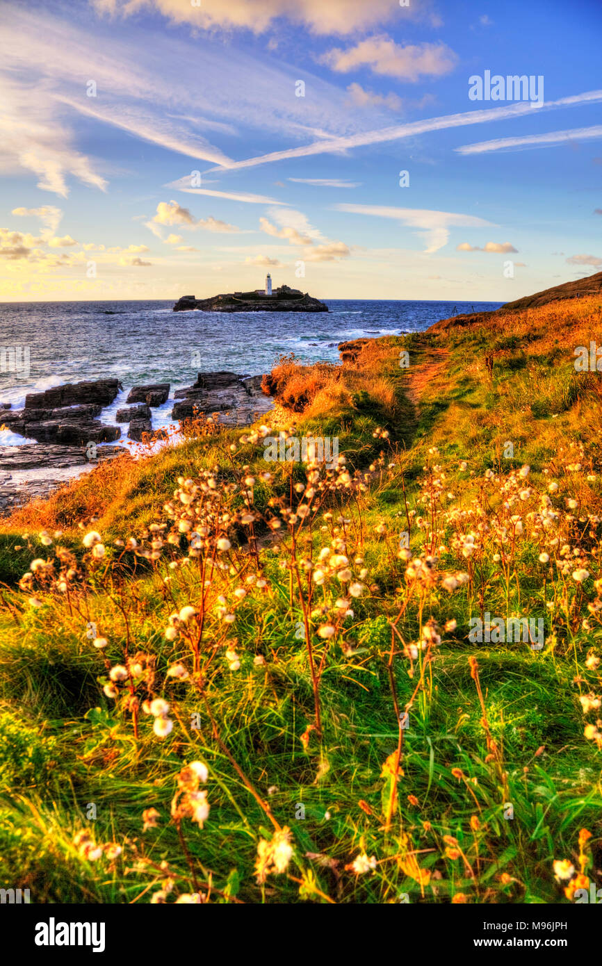 Godrevy Lighthouse, Godrevey lighthouse, Godrevy Lighthouse Cornwall ...